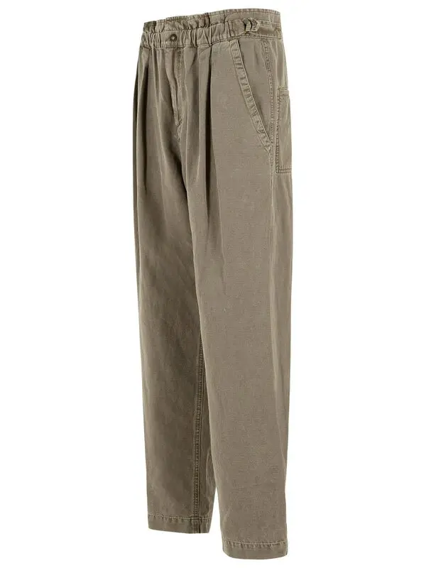 Isabel Marant Étoile Cotton And Linen Pants - Brown