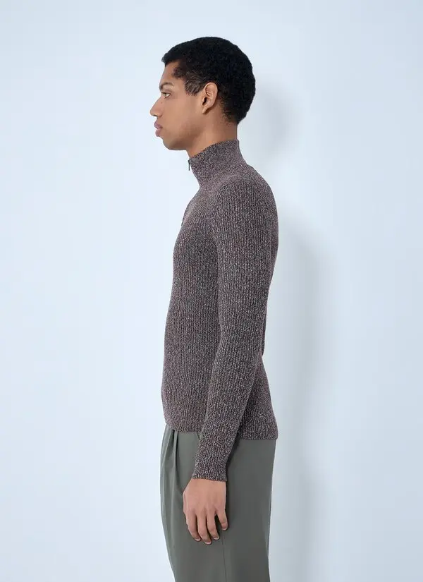 Prada High Neck Zip Sweater