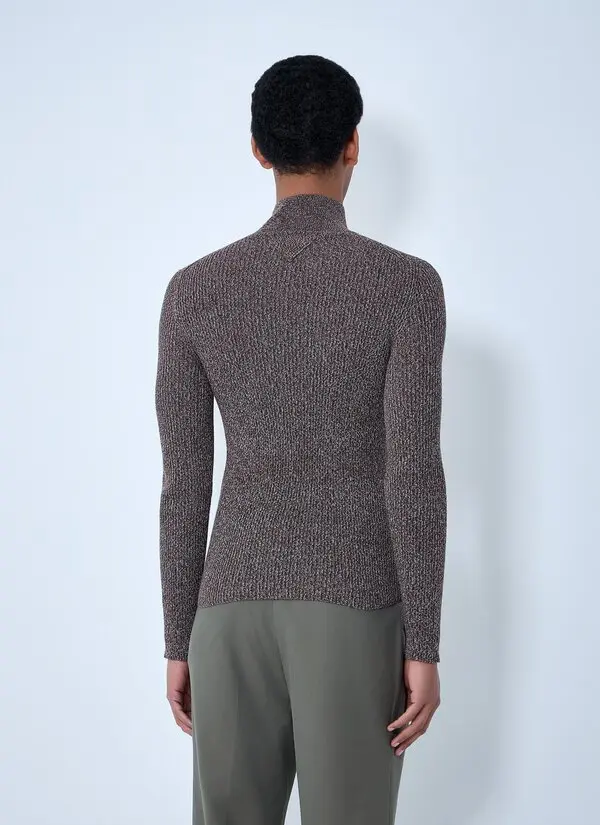Prada High Neck Zip Sweater