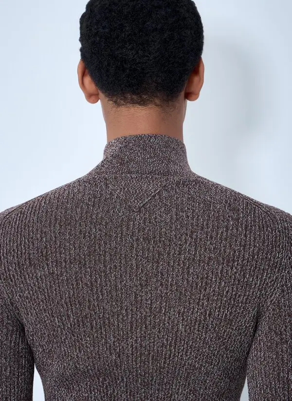 Prada High Neck Zip Sweater