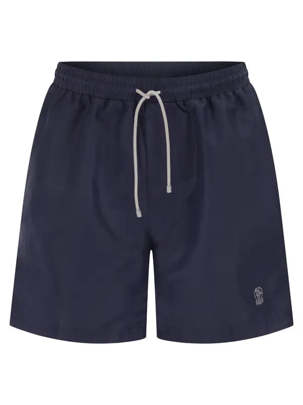 Brunello Cucinelli Swimming Costume With Elastic And Drawstring