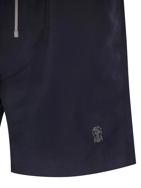 Brunello Cucinelli Swimming Costume With Elastic And Drawstring
