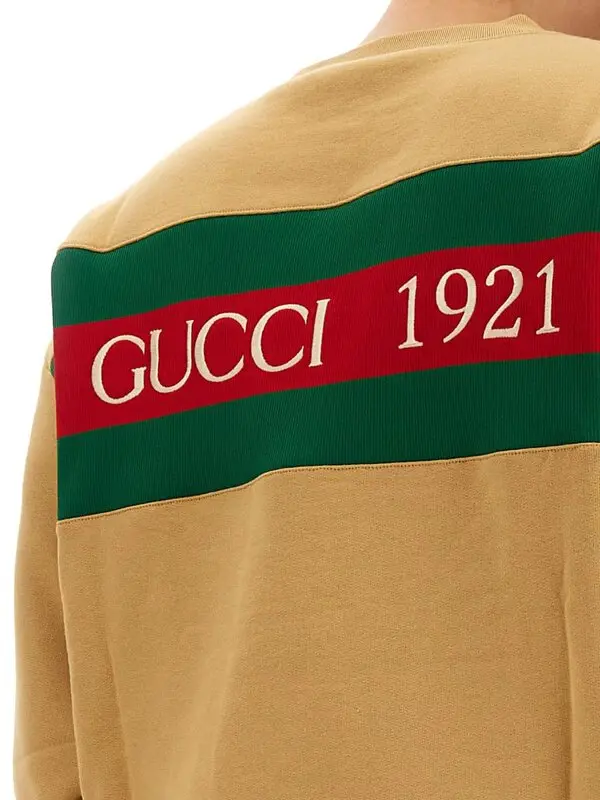 Gucci Sweatshirt With Web Ribbon