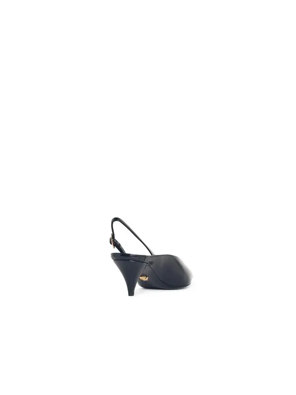Versace La Medusa' Leather Slingbacks