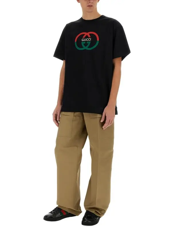 Gucci Cotton Cargo Pants - Cream