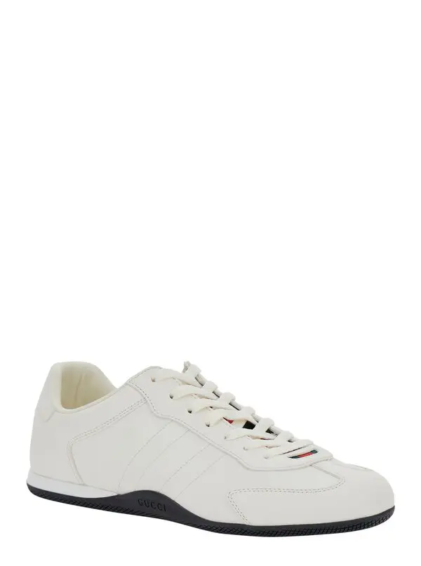 Gucci Elan Leather Sneakers - White
