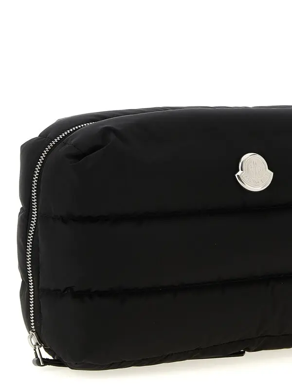 Moncler Caradoc Padded Quilted Nylon Beauty Case - Black