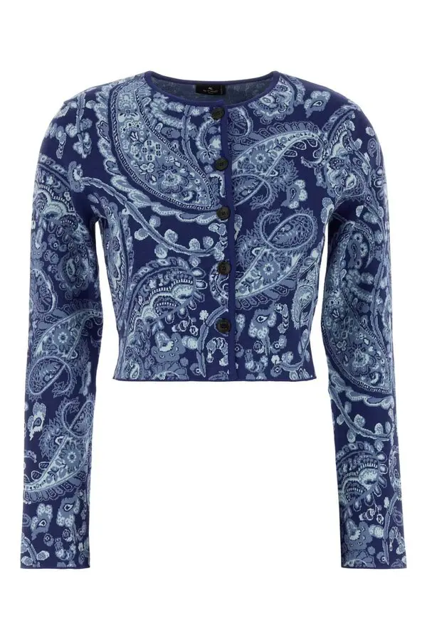 Etro Embroidered Knit Cardigan