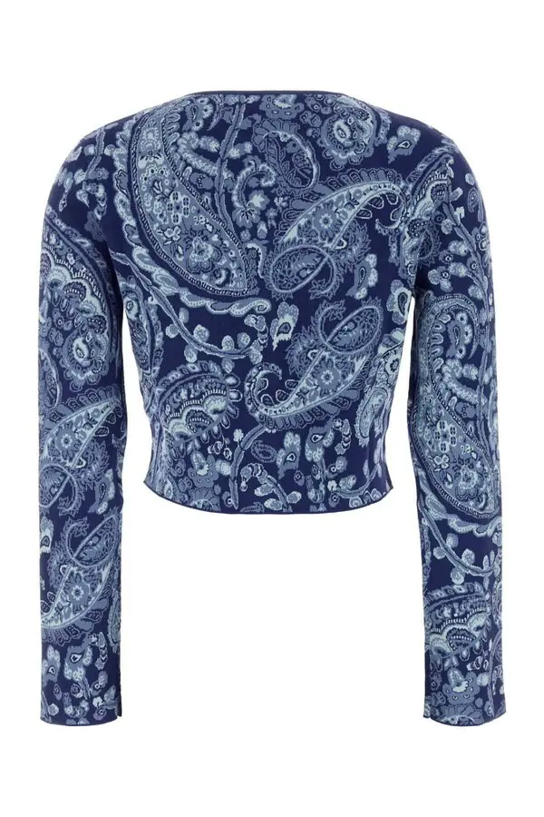 Etro Embroidered Knit Cardigan