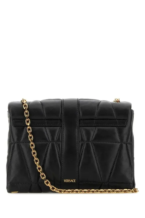 Versace Nappa Leather Kleio Shoulder Bag