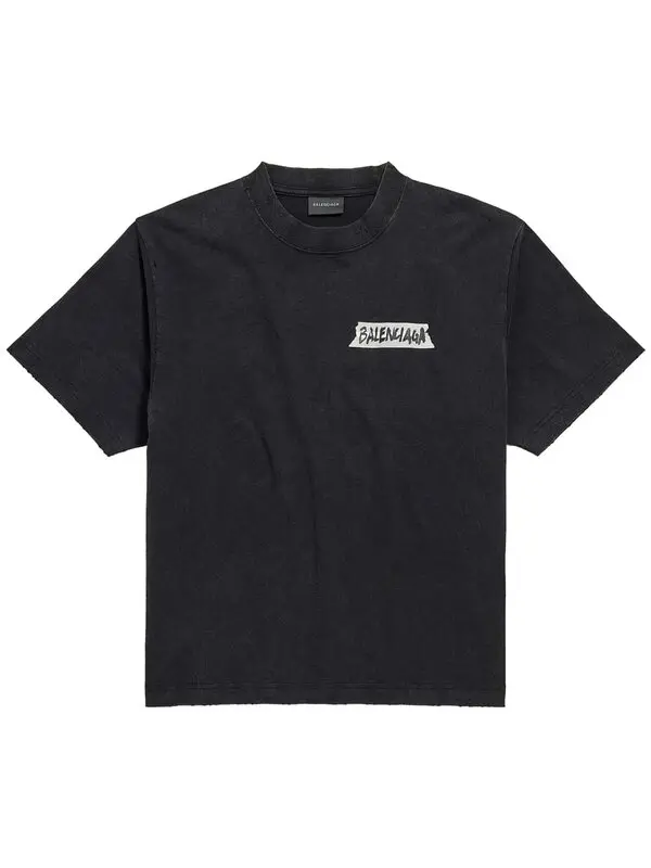 Balenciaga Jersey T-shirt - Black