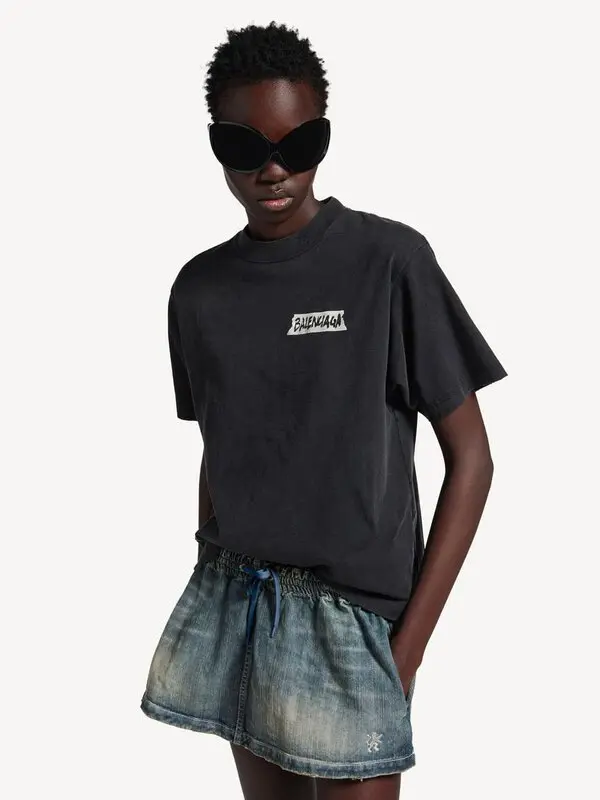 Balenciaga Jersey T-shirt - Black