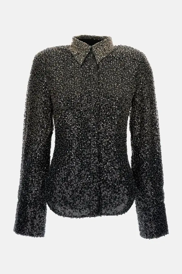 ROTATE BY BIRGER CHRISTENSEN Beaded Shirt