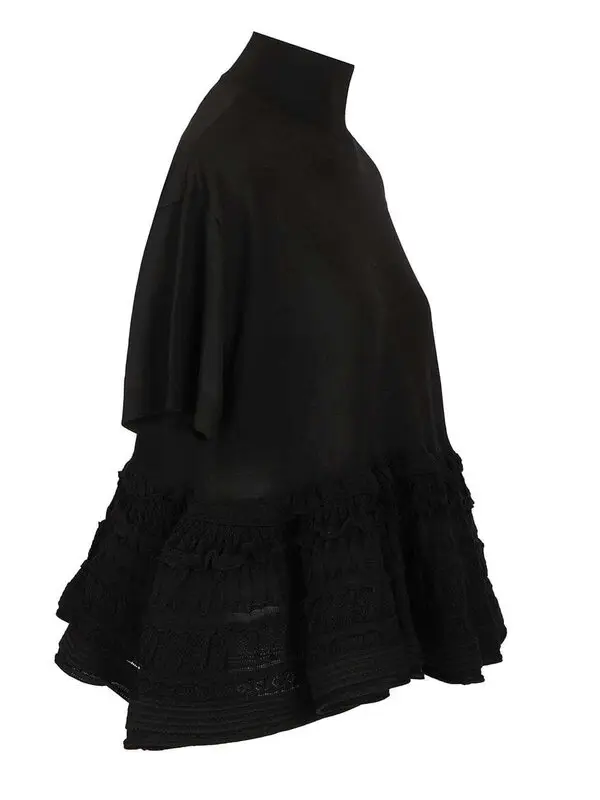Alaïa Cryoline Wool Top - Black