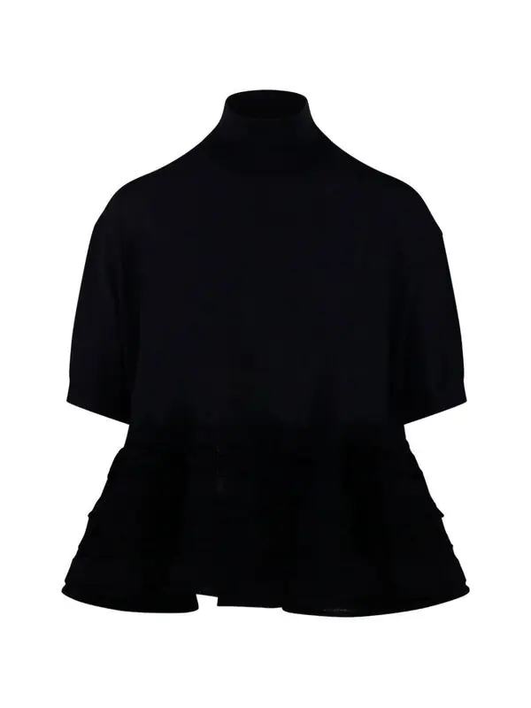 Alaïa Cryoline Wool Top - Black