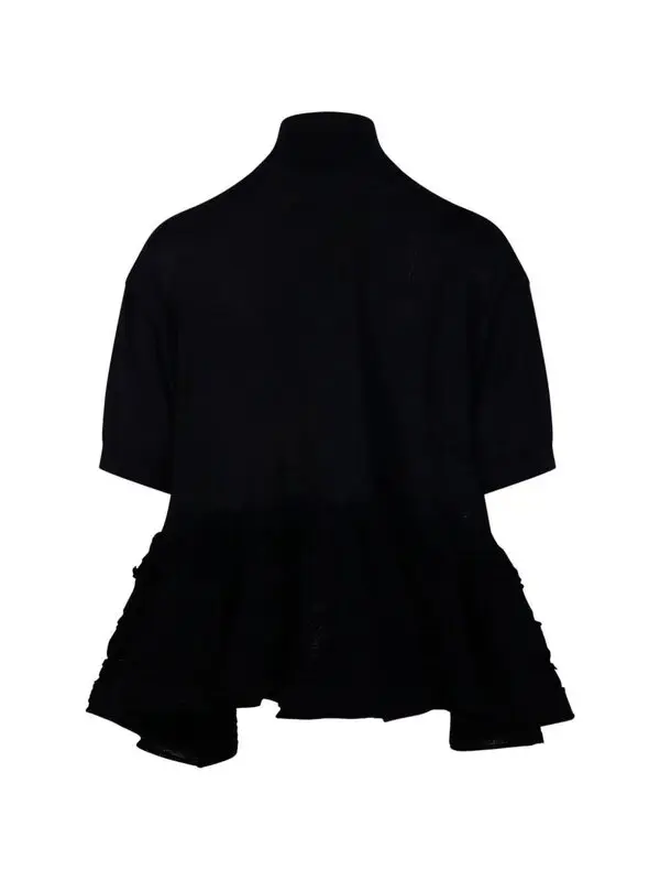 Alaïa Cryoline Wool Top - Black