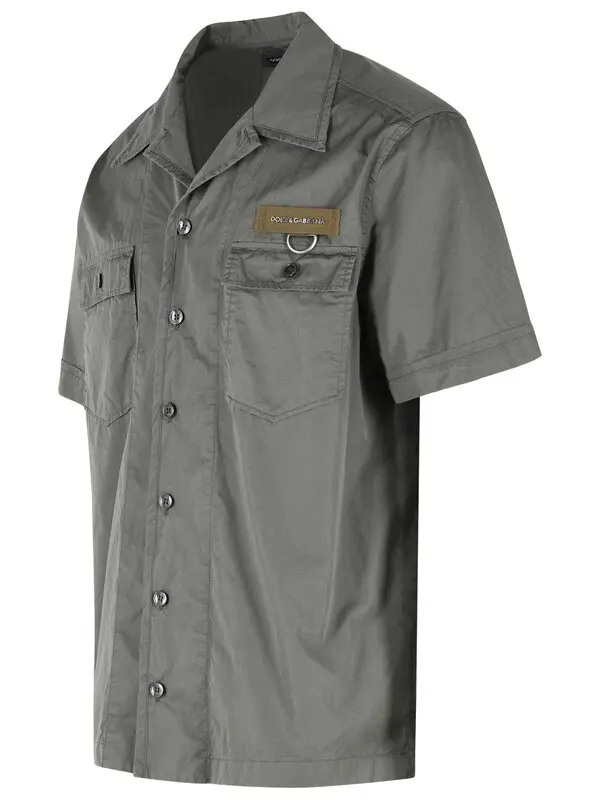 Dolce & Gabbana Grey Cotton Shirt