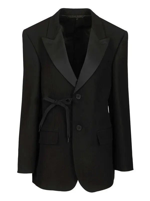 Balenciaga Wrap Tuxedo Jacket - Black