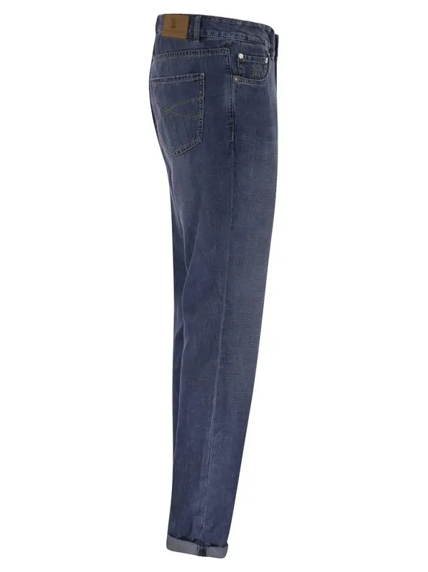 Brunello Cucinelli Traditional Fit Five-pocket Denim Trousers - Multicolor