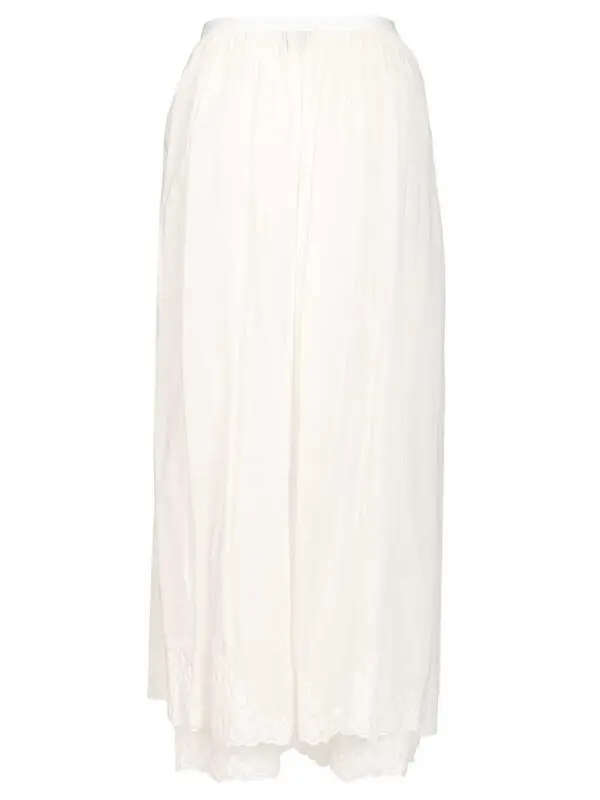 FORTE_FORTE Embroidered Voile Long Skirt