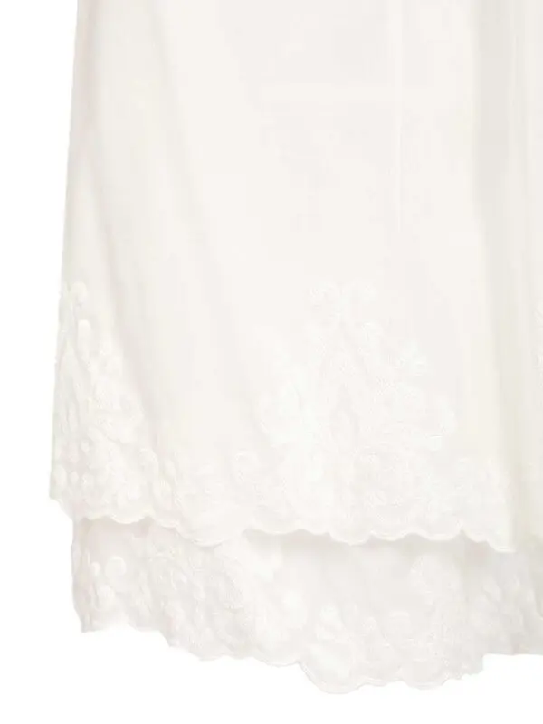 FORTE_FORTE Embroidered Voile Long Skirt