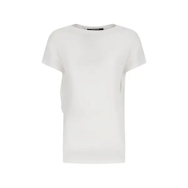 Jacquemus Draped Open Back Short Sleeve T-shirt - White