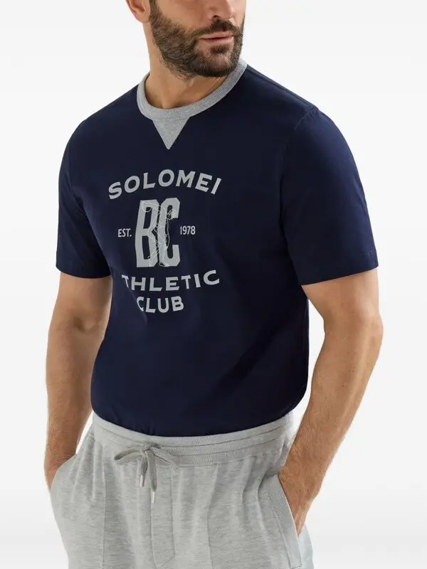 Brunello Cucinelli Logo Cotton T-shirt