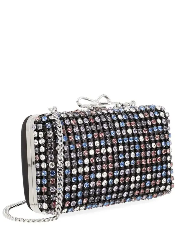 SELF-PORTRAIT Crystal Chainmail Clutch Bag