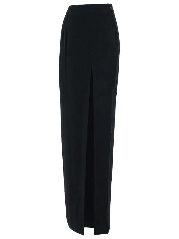 Alessandra Rich Virgin Wool Blend Long Skirt