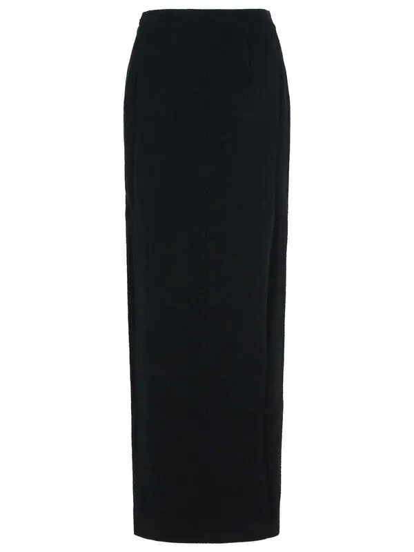 Alessandra Rich Virgin Wool Blend Long Skirt