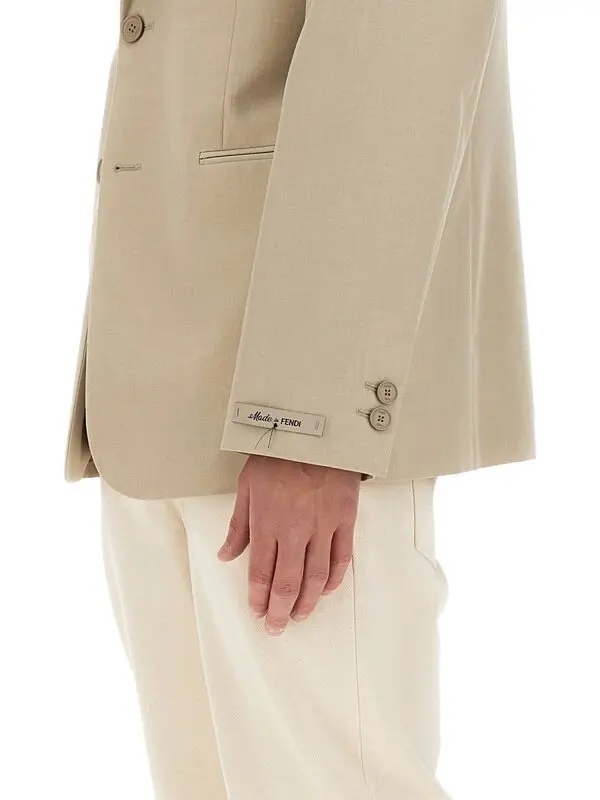Fendi Virgin Wool Tailored Jacket