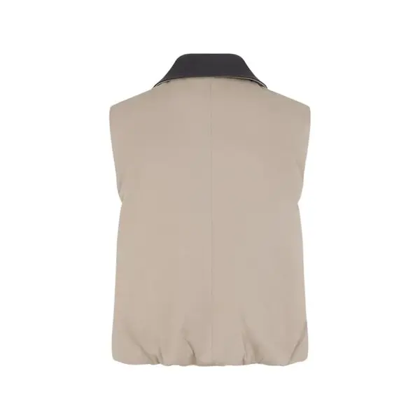 Brunello Cucinelli Reversible Padded Waistcoat - Cream