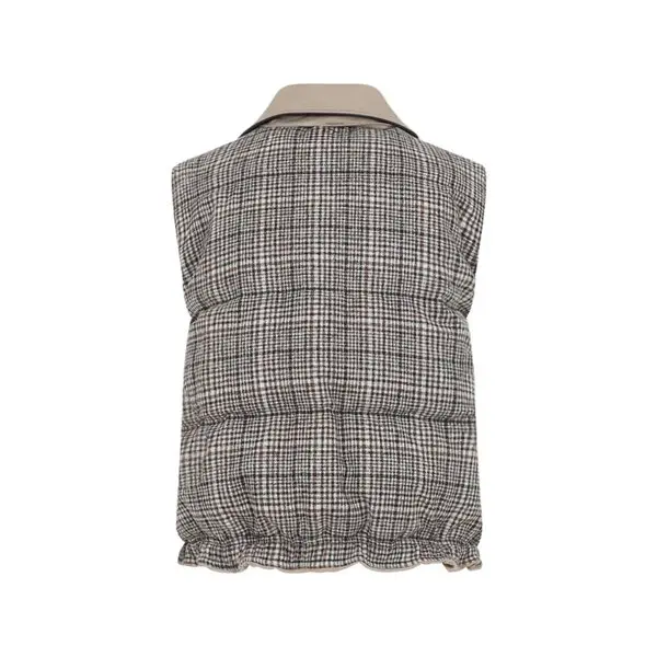 Brunello Cucinelli Reversible Padded Waistcoat - Cream