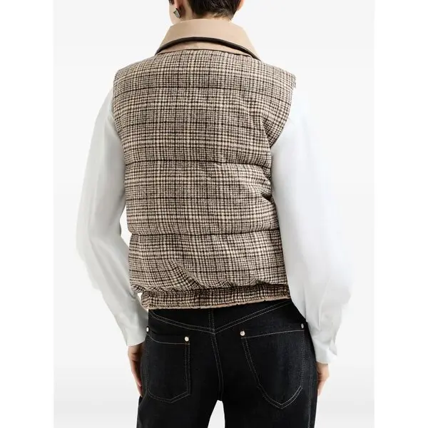 Brunello Cucinelli Reversible Padded Waistcoat - Cream