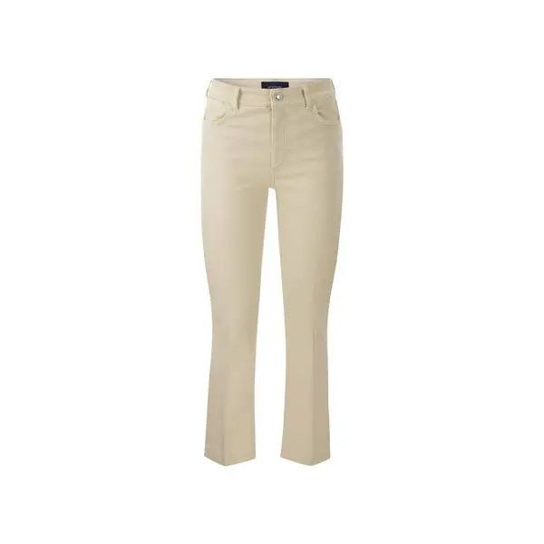 Sportmax Nilly Cotton Denim Jeans - Cream