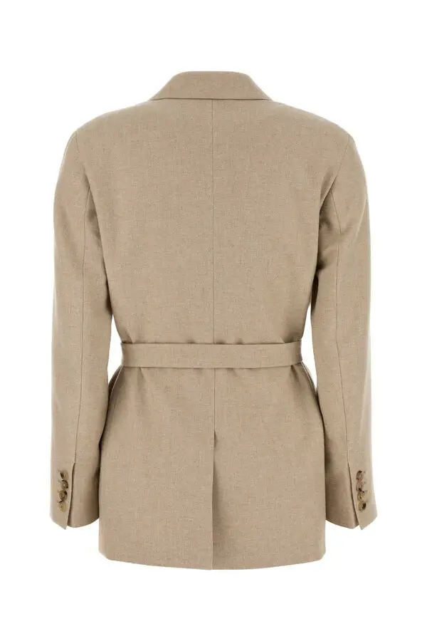 Max Mara Cappuccino Wool Blend Randers Blazer