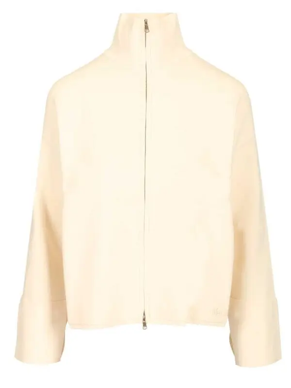 Max Mara Viscose Crepe Cardigan - White