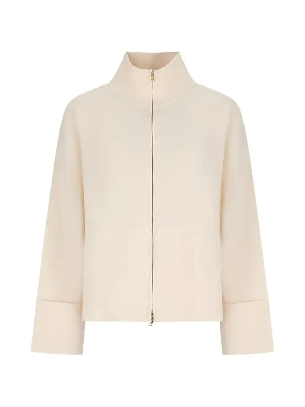 Max Mara Viscose Crepe Cardigan - White