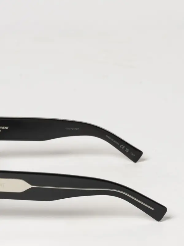 Saint Laurent Rectangular Acetate Sunglasses With Logo Lettering
