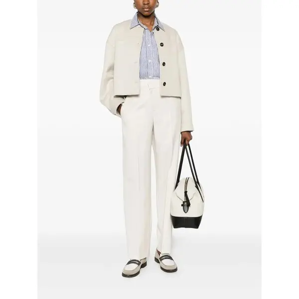 Brunello Cucinelli Neutrals Trousers Straight Trousers