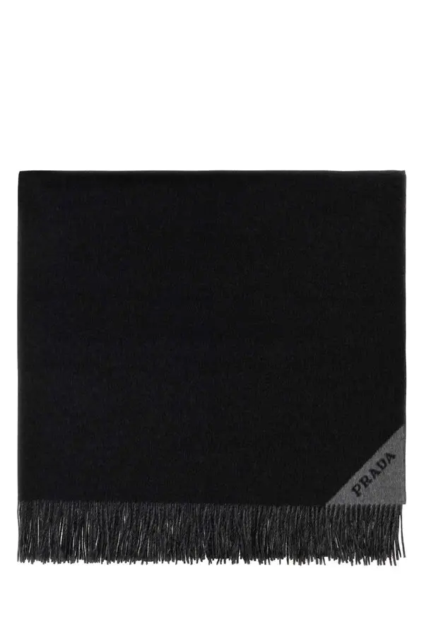 Prada Slate Cashmere Blanket - Gray