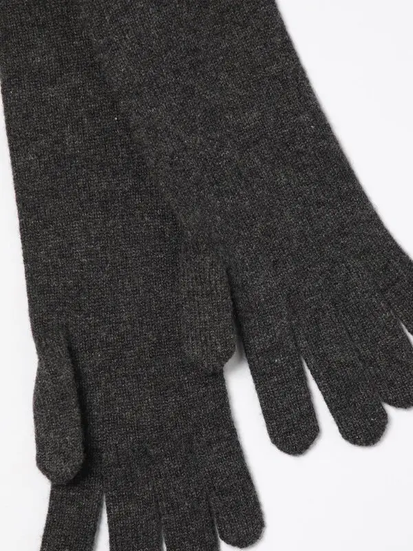 Max Mara Knitted Cashmere Gloves - Gray