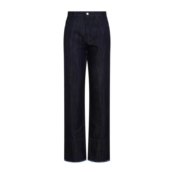 Victoria Beckham Cropped Tapered Jeans - Blue