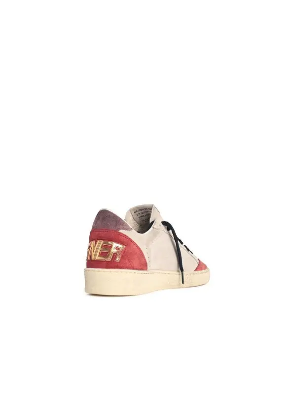 GOLDEN GOOSE Ball Star Suede Sneakers - Cream