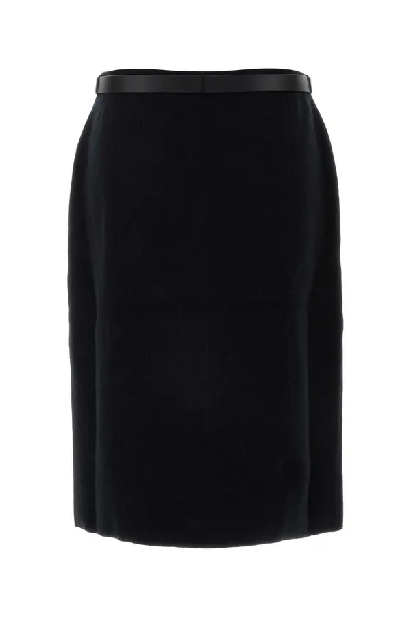 FERRAGAMO Stretch Wool Blend Skirt