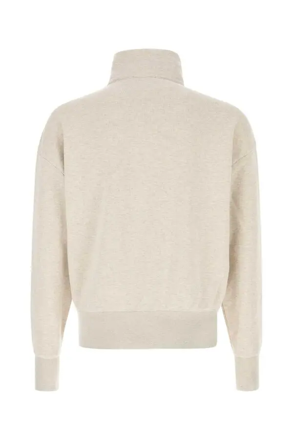Prada Melange Sand Cotton Sweatshirt