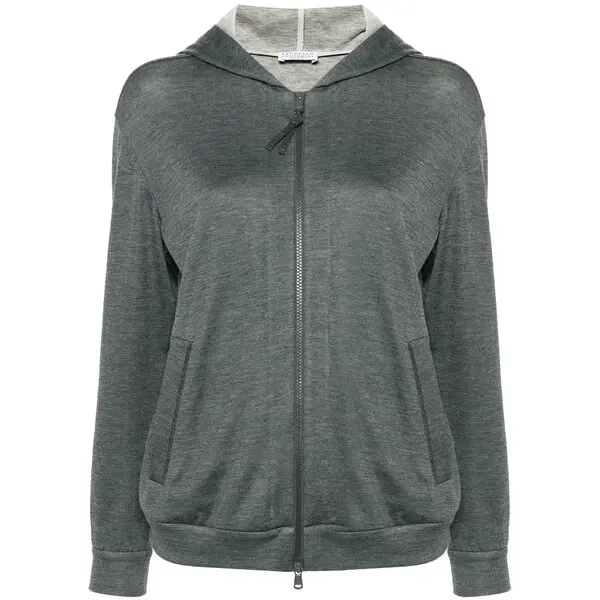 Brunello Cucinelli Grey Tops Hoodies