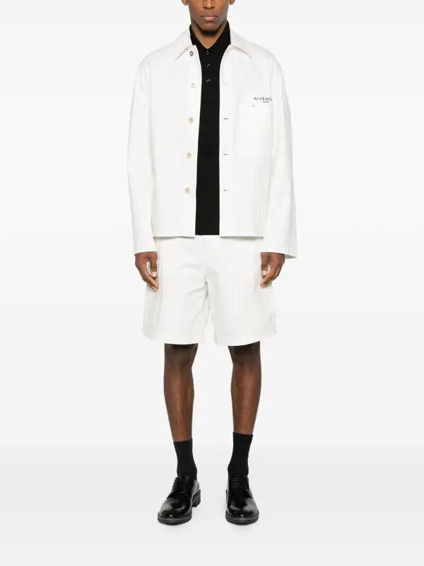 Givenchy Denim Cargo Shorts - Multicolor