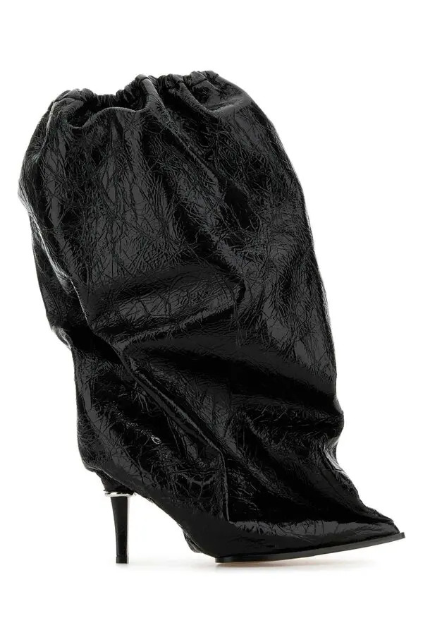 Alexander McQueen Leather Ankle Boots - Black