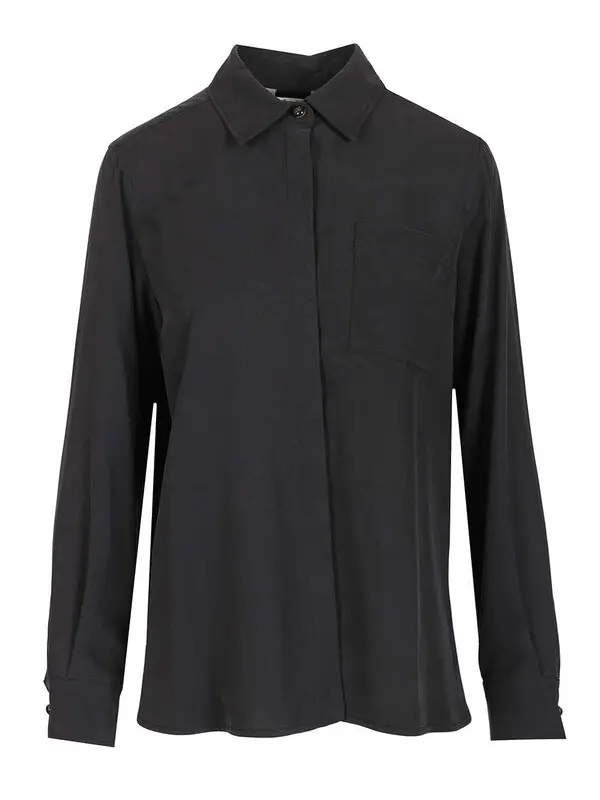 Max Mara Siamese Shirt In Washed Silk